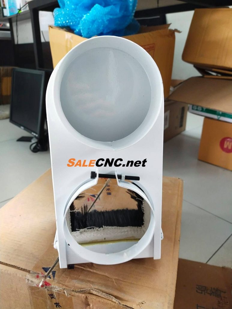 Steel Dust Cover and Brush for CNC Router Machine Spindle Cleaning